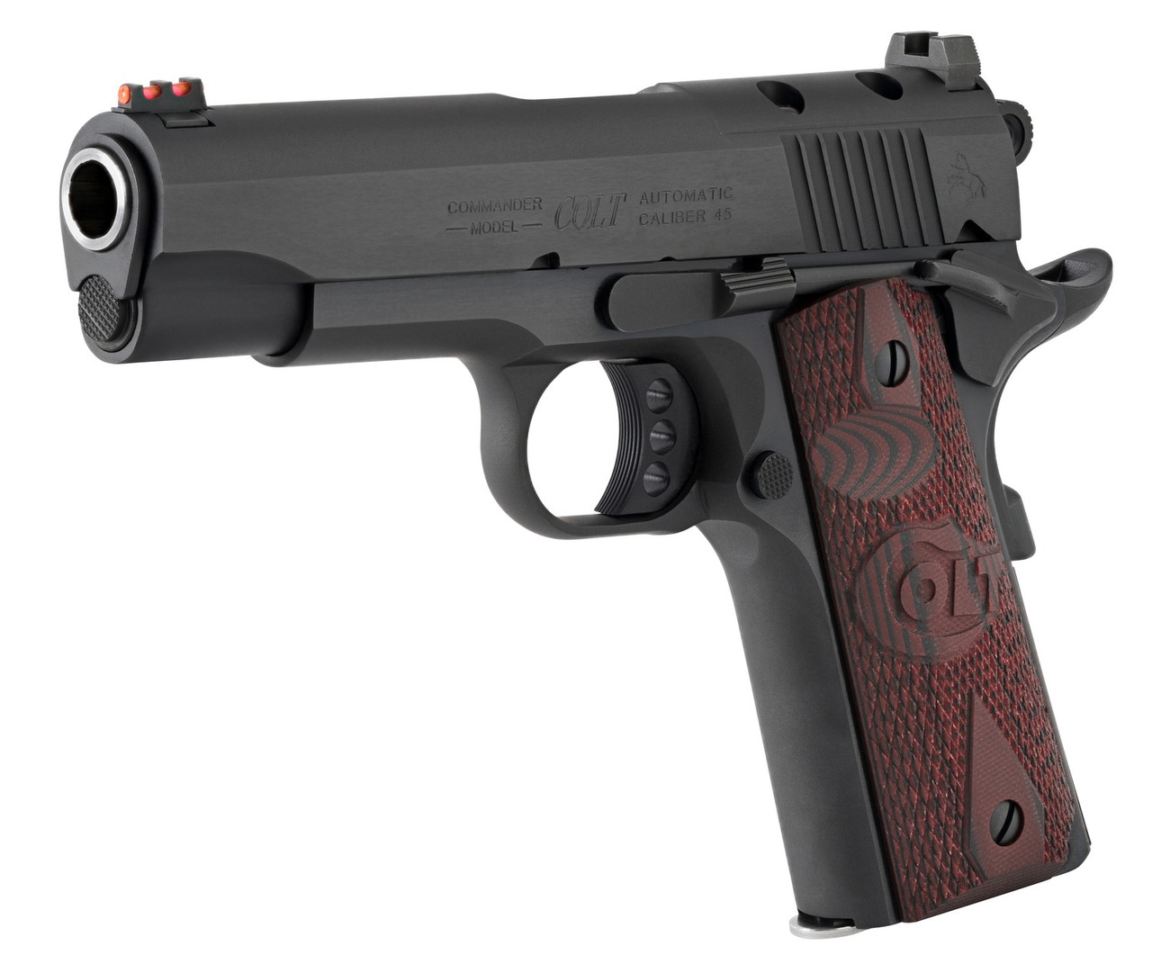 Colt Commander Combat 45 ACP,4.25" Stainless Barrel, Matte Black, Optic ...