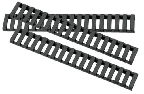 ERGO Low Profile Rail Cover, Long - Eighteen Slot Black 3 pack - Impact ...