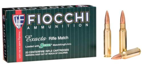 Fiocchi Exacta Match .308 Winchester 175gr, Hollow Point Boattail ...