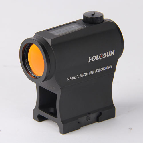 Holosun 403 Rifle Enclosed, Solar, Red 2Moa Dot, 6061 Aluminum ...