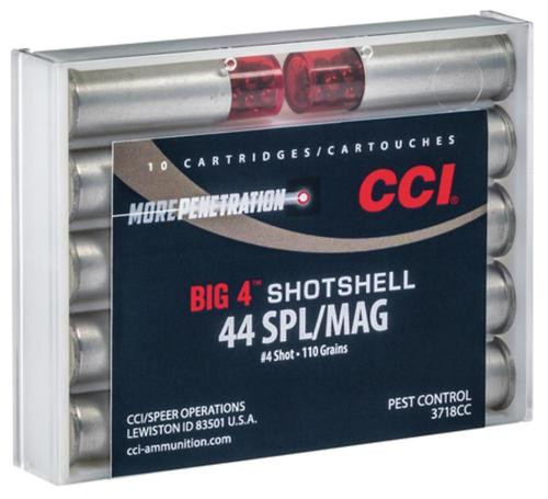 CCI Handgun Shotshells .44 Mag/.44 Spec Shot Size 4 110gr 10rd/Box ...