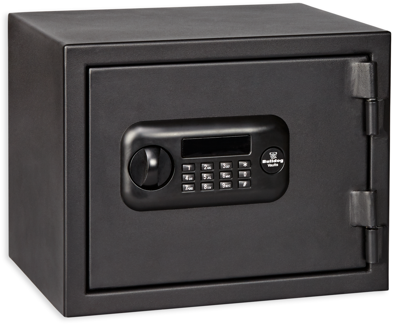 Bulldog Personal Digital Fire Vault, Electronic/Key, Keypad, Black ...