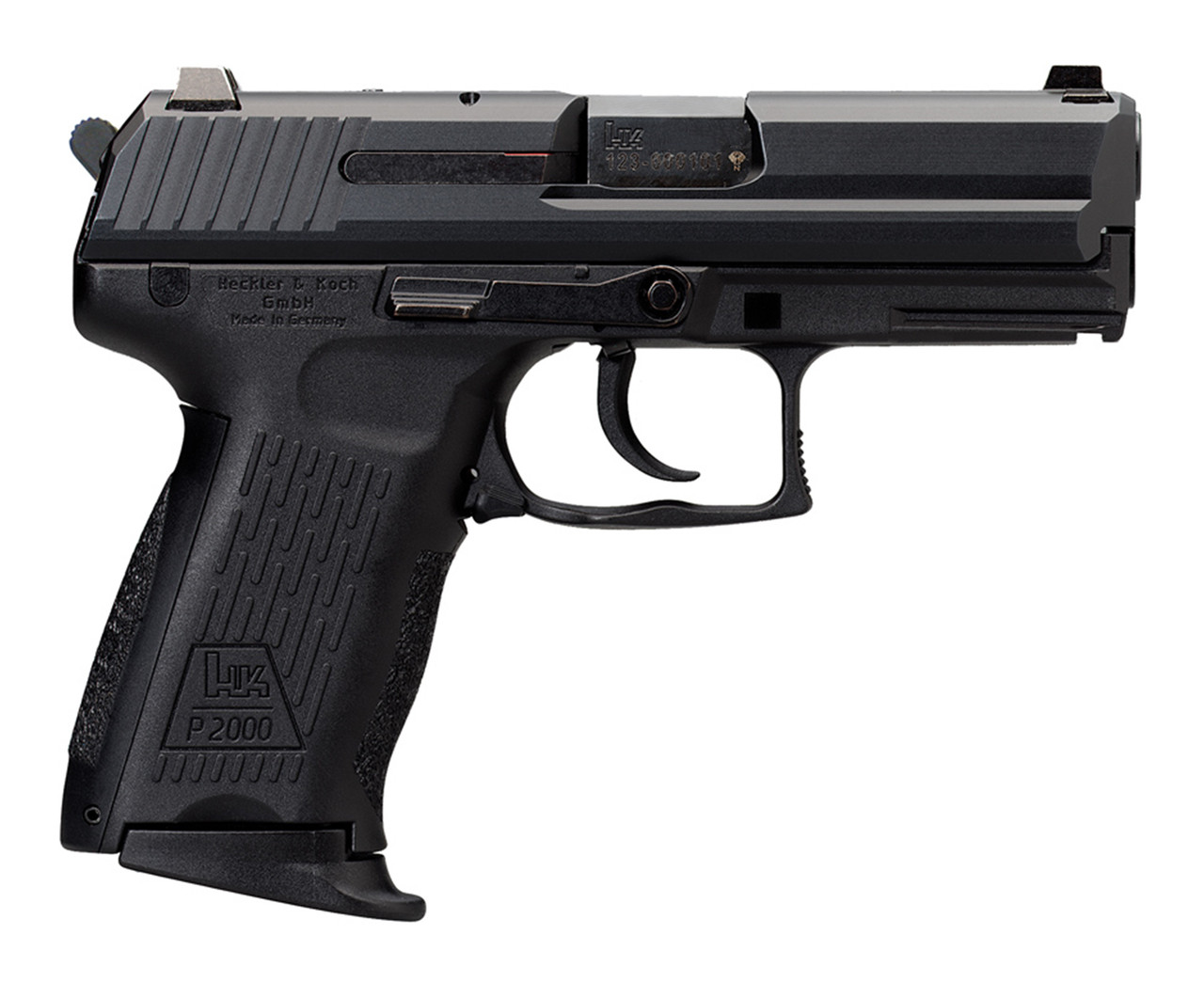 HK P2000 V3 Compact 9mm, 3.66" Barrel, Decocker, Adj. 3-Dot Sights ...