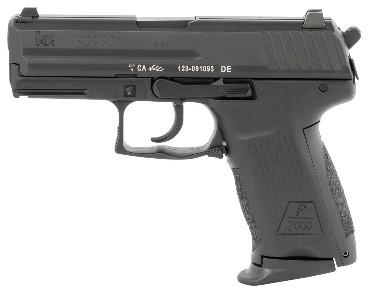 HK P2000, V3 .40 S&W, 3.6" Barrel, Night Sights, Decocker, Black, 10rd ...
