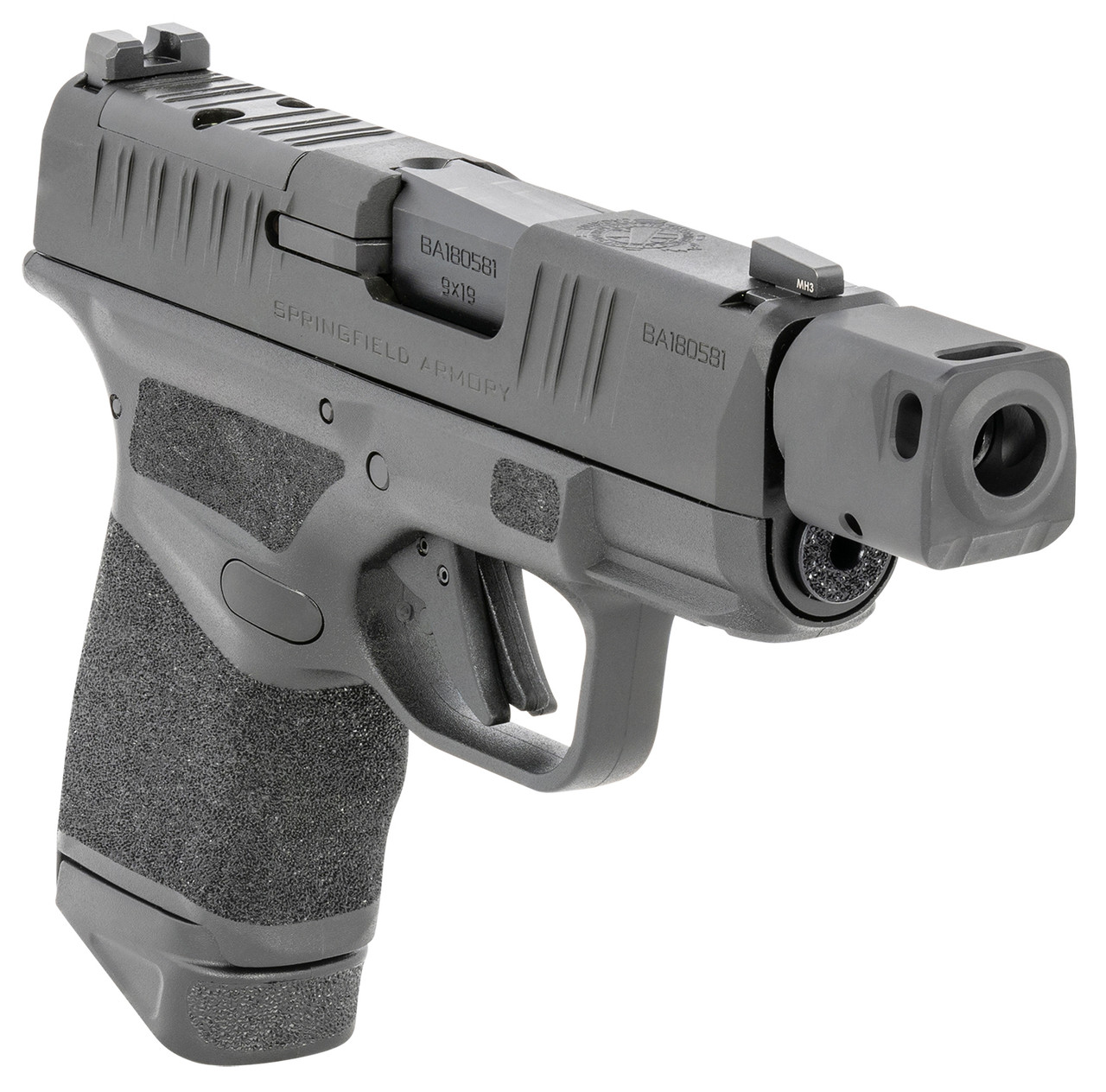 Springfield Hellcat RDP 9mm, 3.8" Threaded Barrel, Black, Shield SMSc ...