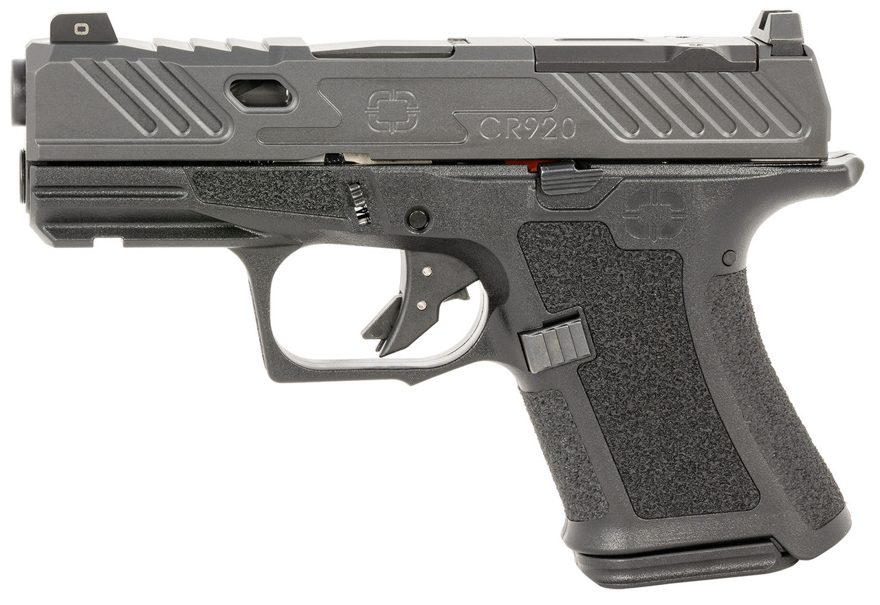 Shadow Systems CR920 Elite 9mm, 3.4" Spiral Fluted Barrel, Black, Optic ...