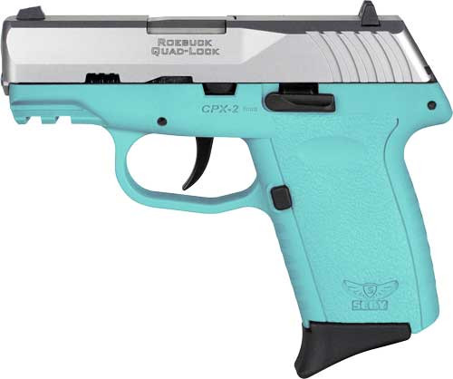 SCCY CPX-2 Gen 3, 9mm, 3.1" Barrel, Stainless Slide, SCCY Blue 3 Dot ...