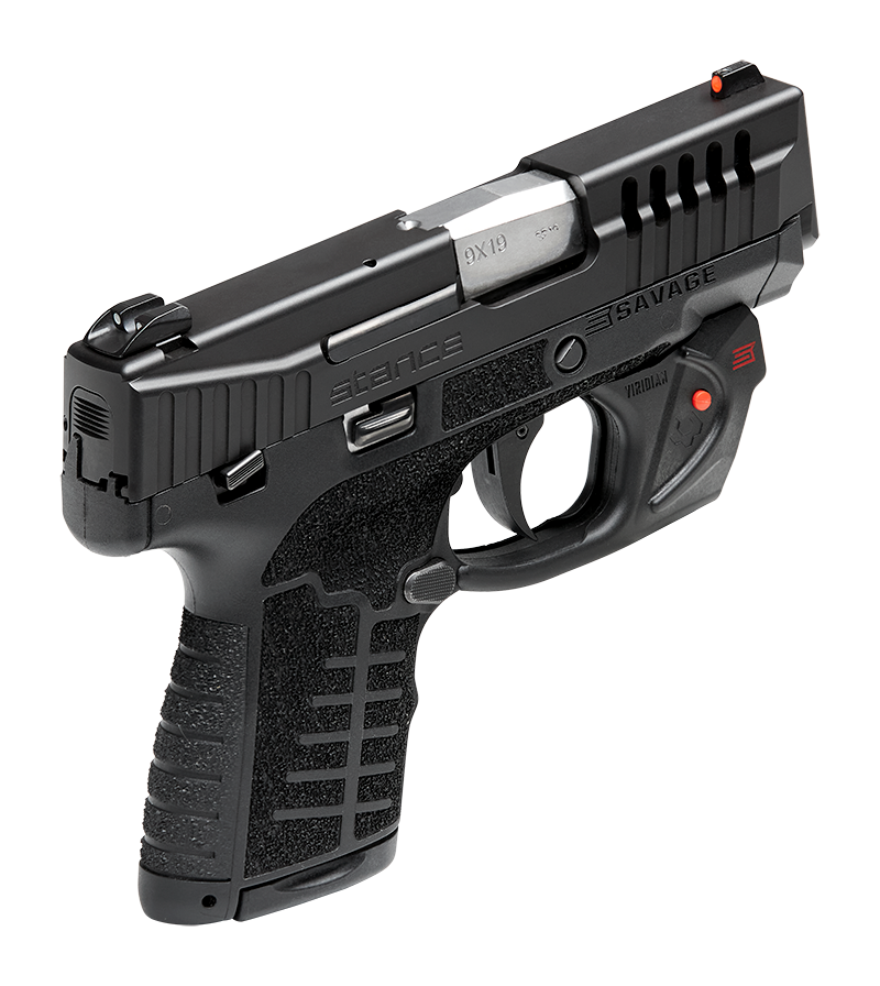 Savage Stance 9mm, 3.2" Barrel, Black, Viridian E-Series Red Laser ...