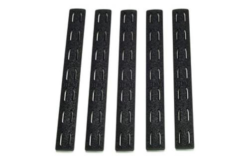 Bravo Company, KeyMod Rail Panel Kit, 5.5", Black, 5 Pack - Impact Guns