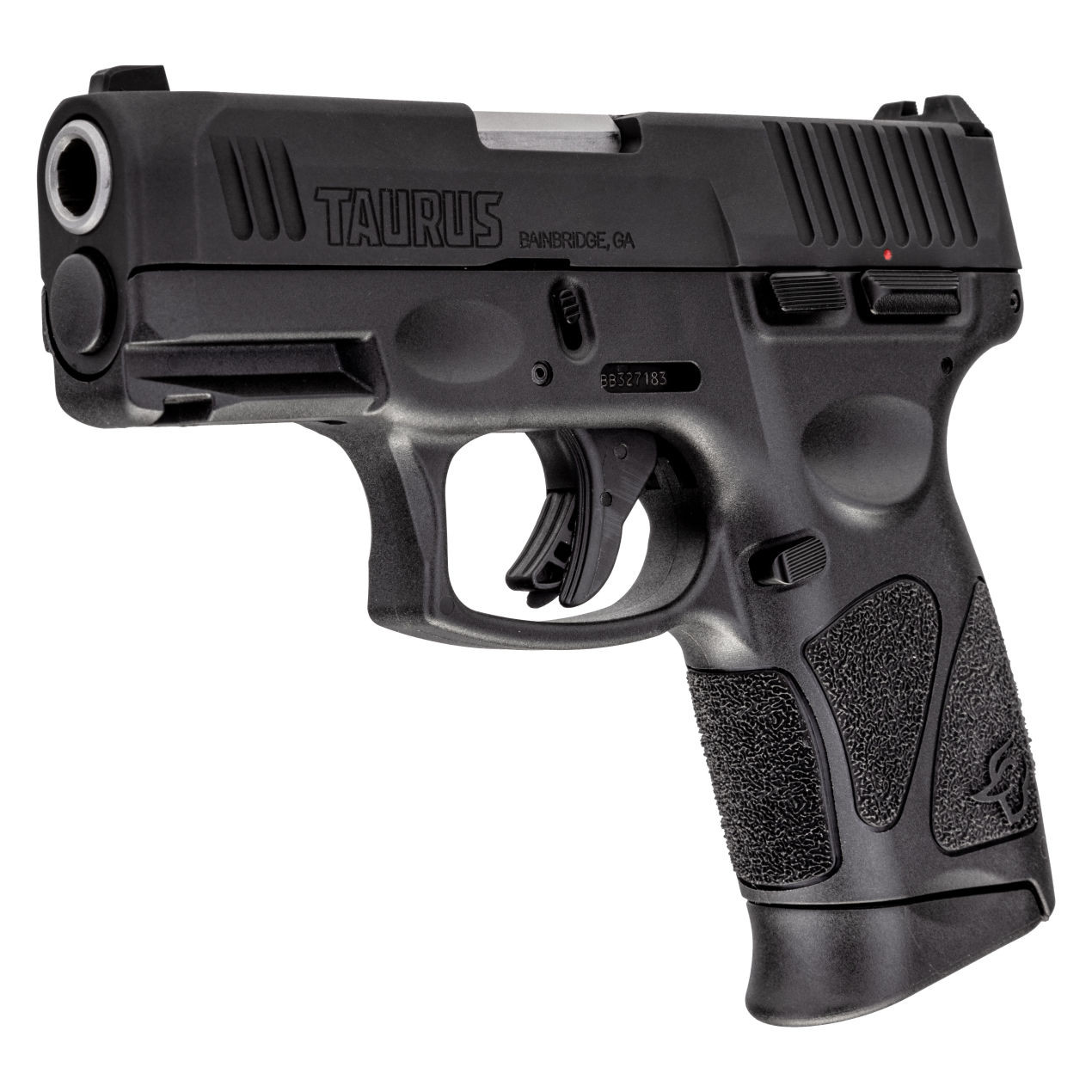 Taurus G3C 9mm, 3.26" Barrel, Black, Fixed Front Sight, Manual Thumb ...
