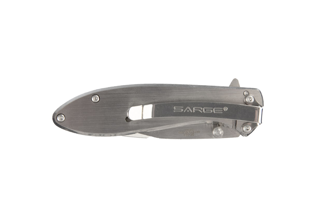 Sarge Knives, Hawk-Chrome Swift Assist Folder, 7.125" Open, 4" Closed ...