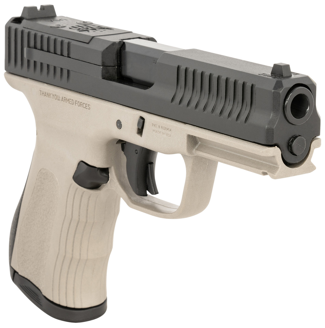 FMK Mach 9 9mm, 4" Barrel, Optics Ready, Tan Frame, 10rd - Impact Guns