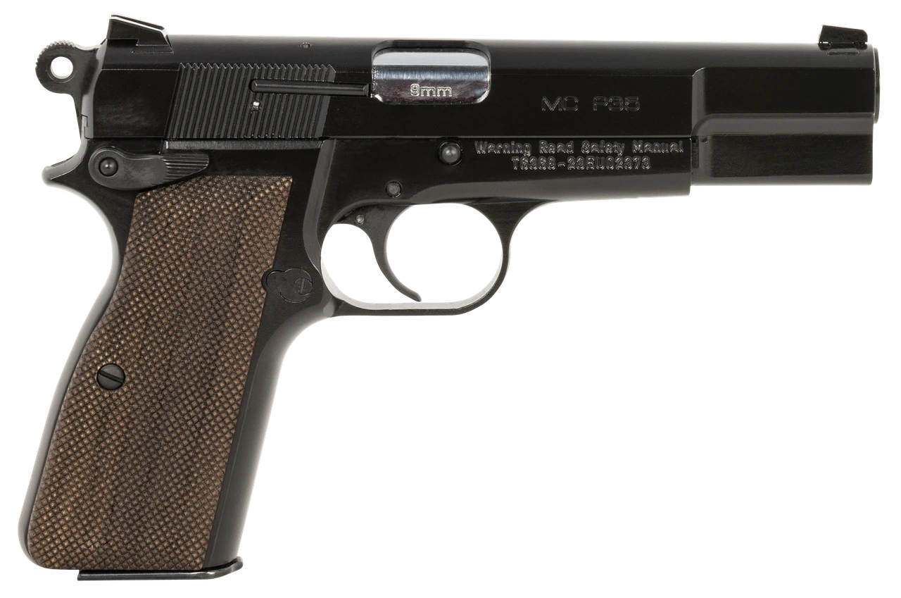 EAA Girsan P35 MC 9mm, 4.87" Barrel, Black Cerakote, 15rd - Impact Guns