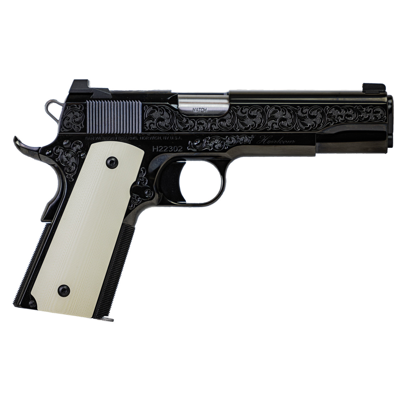 Dan Wesson Heirloom 1911 FS 38 Super, 5" Barrel, Black, 9rd - Impact Guns