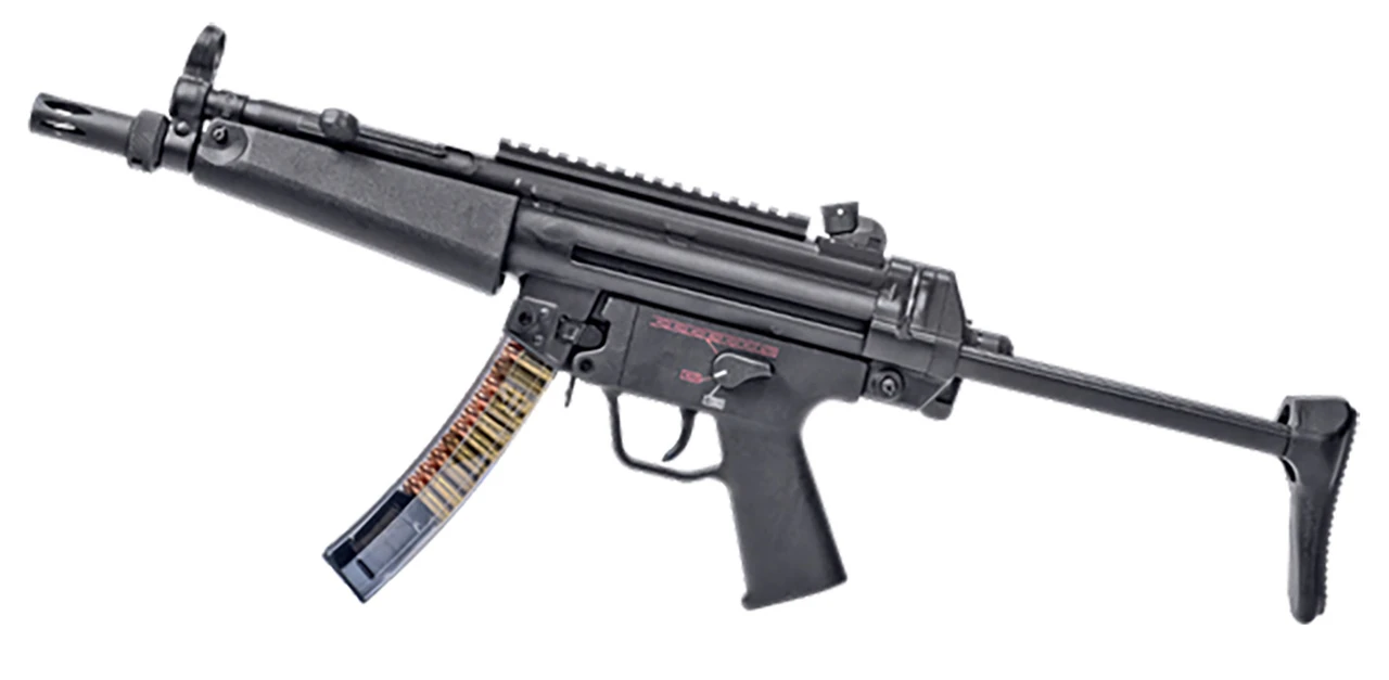 ETS Group Pistol Mag 9mm, Smoke Polymer, Fits MP5 Style, 30rd - Impact Guns