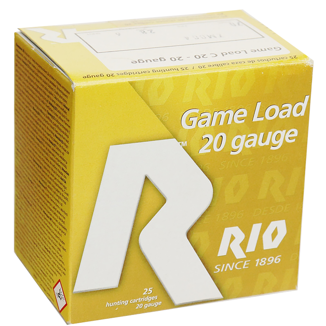 Rio Game Load 20 Ga, 3", 1 1/4 oz, 6 Shot, 25rd Box - Impact Guns