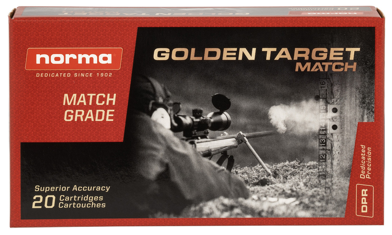 Norma Golden Target Match 6mm Creedmoor, 107gr, Hollow Point Boat-Tail ...