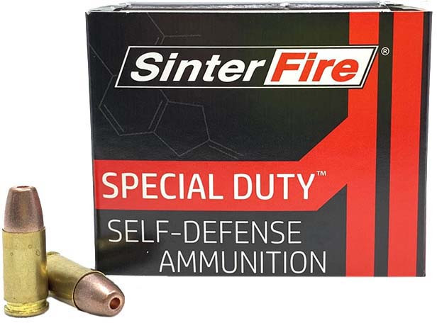 SinterFire Special Duty 9mm, 100gr, Frangible Hollow Point, 20rd Box ...