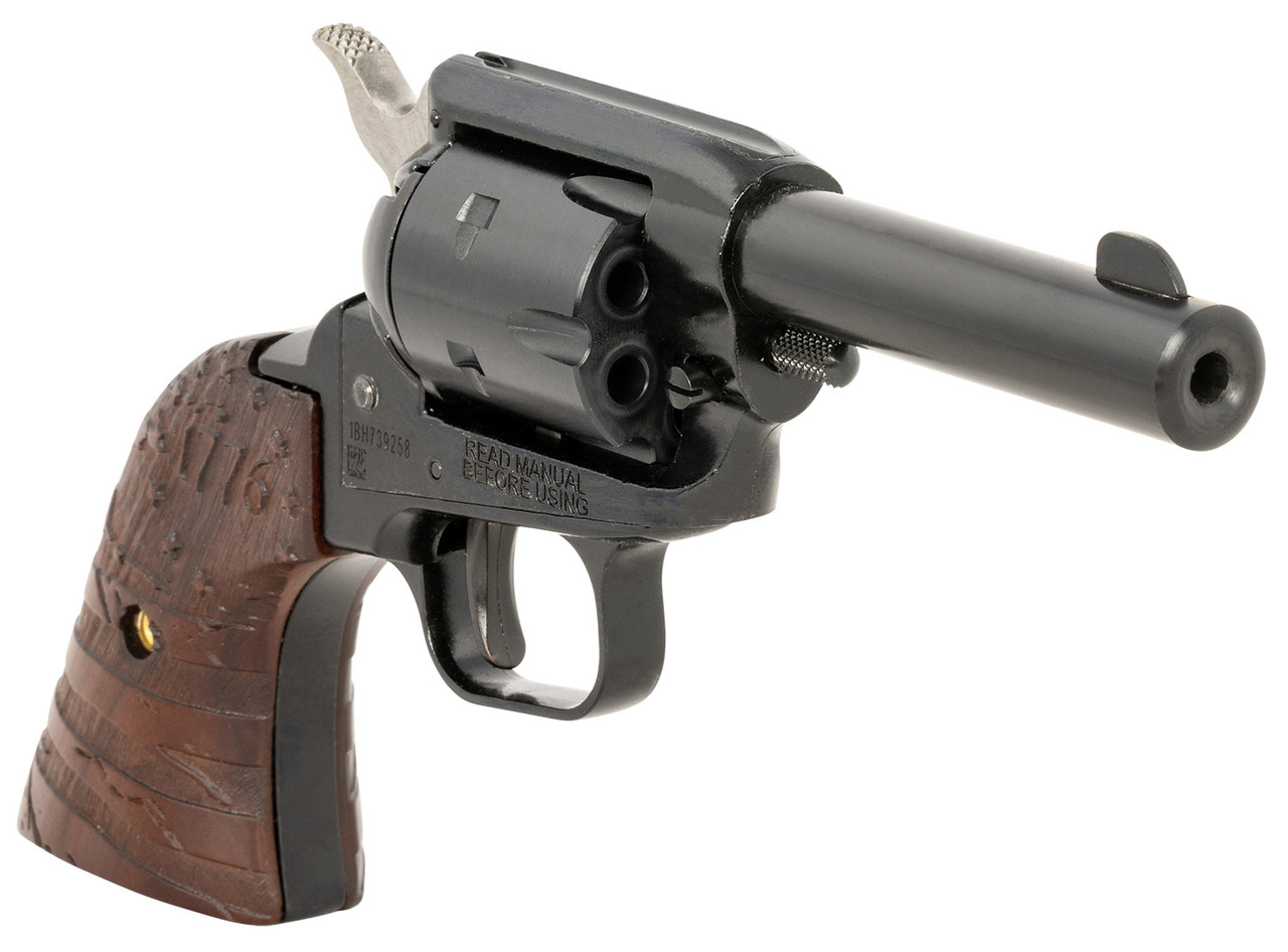 Heritage Barkeep 22 LR, 3" Barrel, 1776 Flag Engraved Wood Grips, 6rd ...