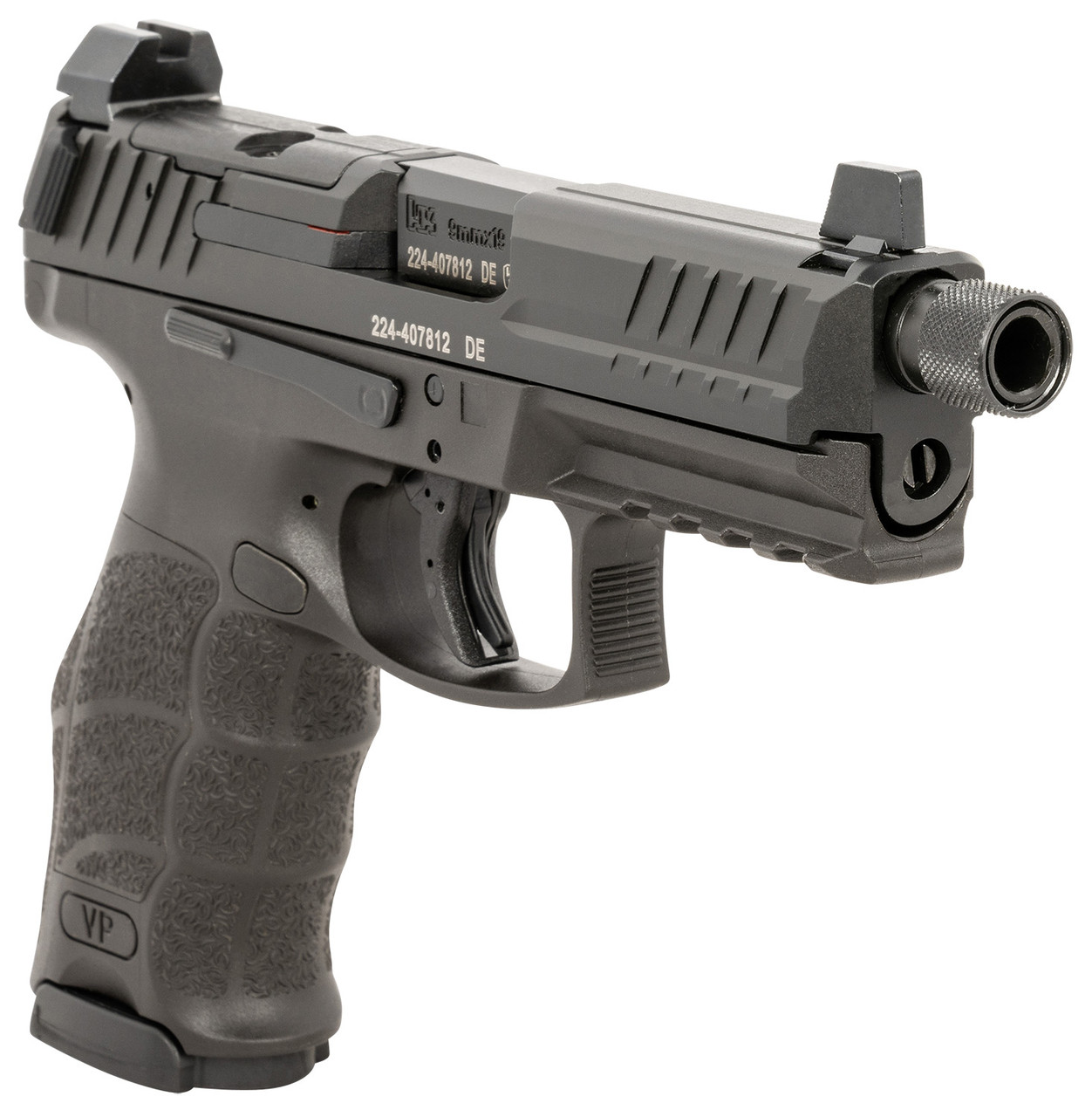 HK VP9-B Tactical 9mm, 4.7" Threaded Barrel, Black, Optic Ready, 17rd ...