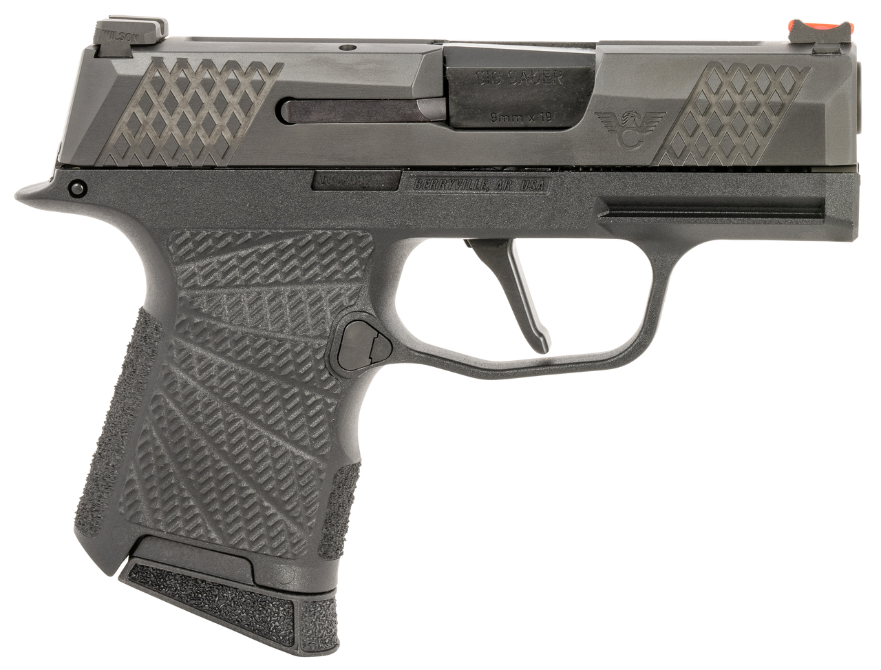 Wilson P365 Action Tuned 9mm 10rd,(2) 3.10", Black, X-Tac Pattern ...