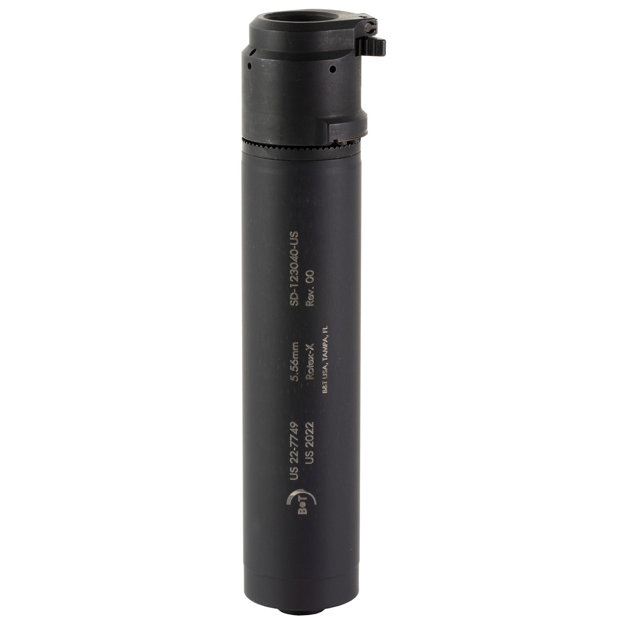 B&T Rotex-X Suppressor 5.56x45mm NATO, Black, - Impact Guns