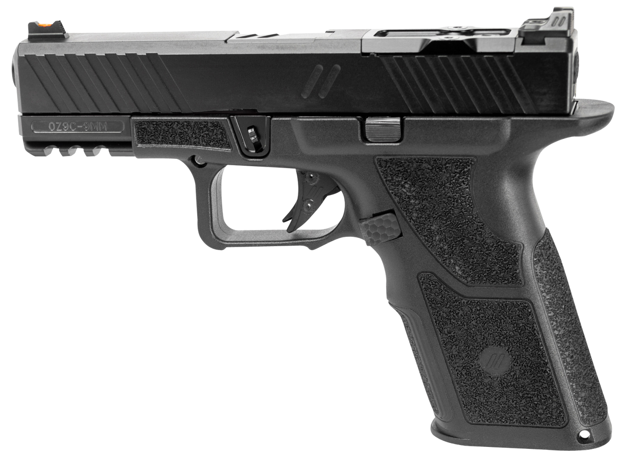 ZEV OZ9 Duty Compact 9mm, 4" Barrel, Black, Optic Cut, 17rd - Impact Guns