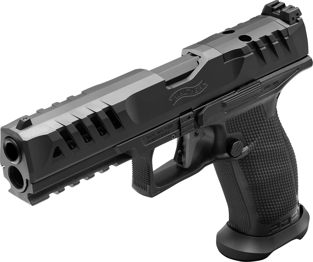 Walther PDP Match 9mm, 5" Barrel, Black, Optic Ready, 18rd - Impact Guns