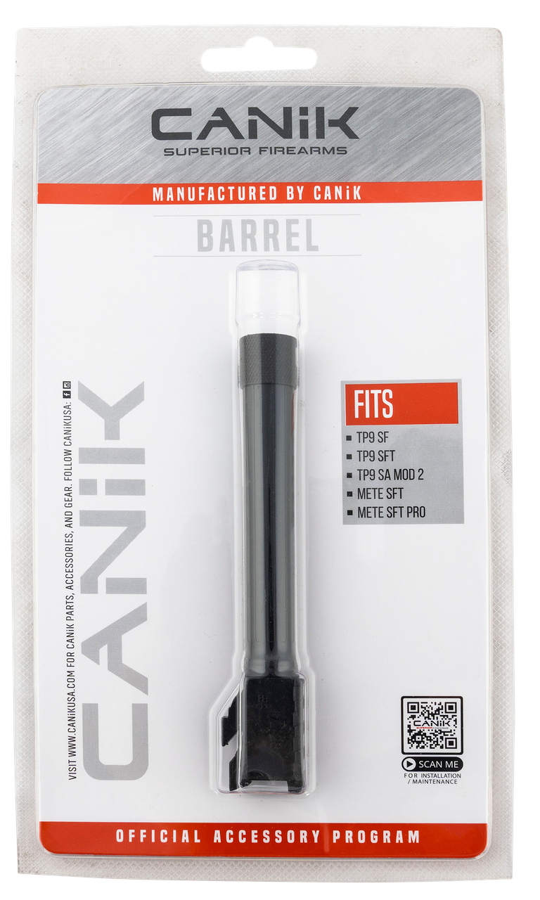 Canik Full Size Barrel 9mm, Black, Fits Canik TP9SF, TP9SFx, Mete SFT ...