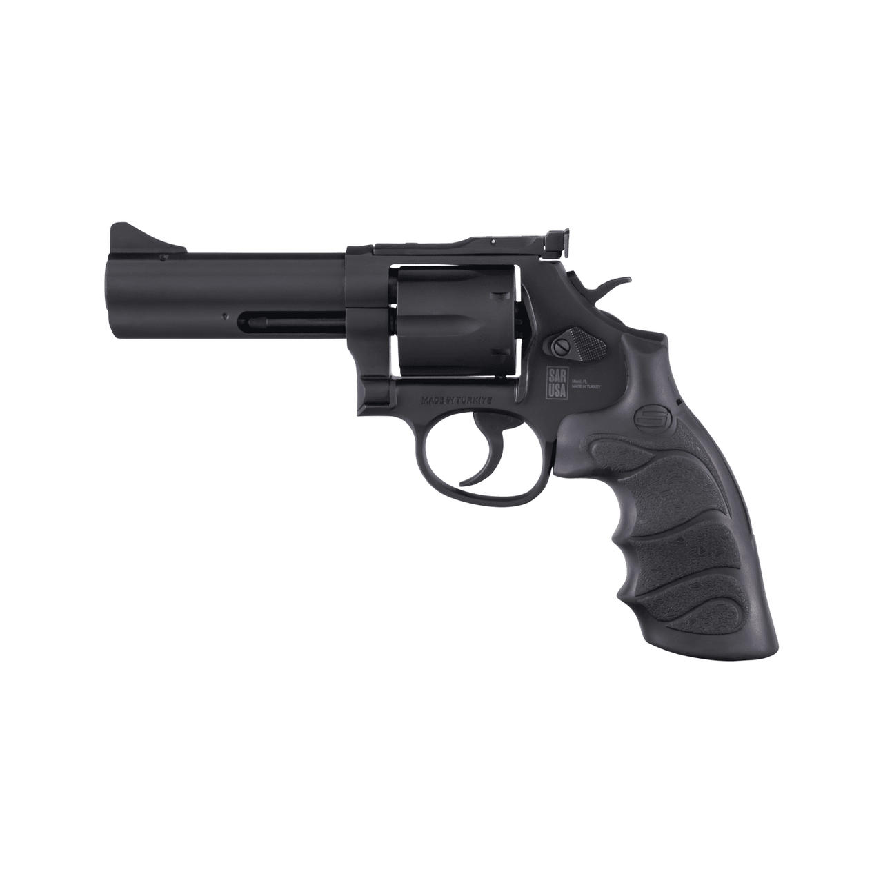 SAR SR 38 Special/357 Magnum, 4" Barrel, Black, Steel Frame, 6rd ...