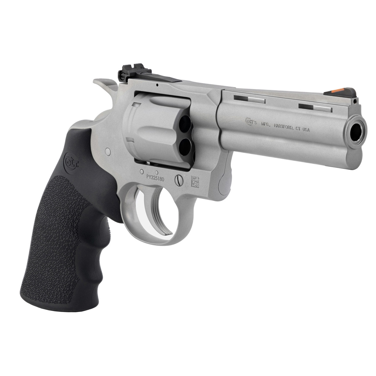 Colt Python 357 Magnum/38 Special, 3" Barrel, Stainless, Black Grip ...