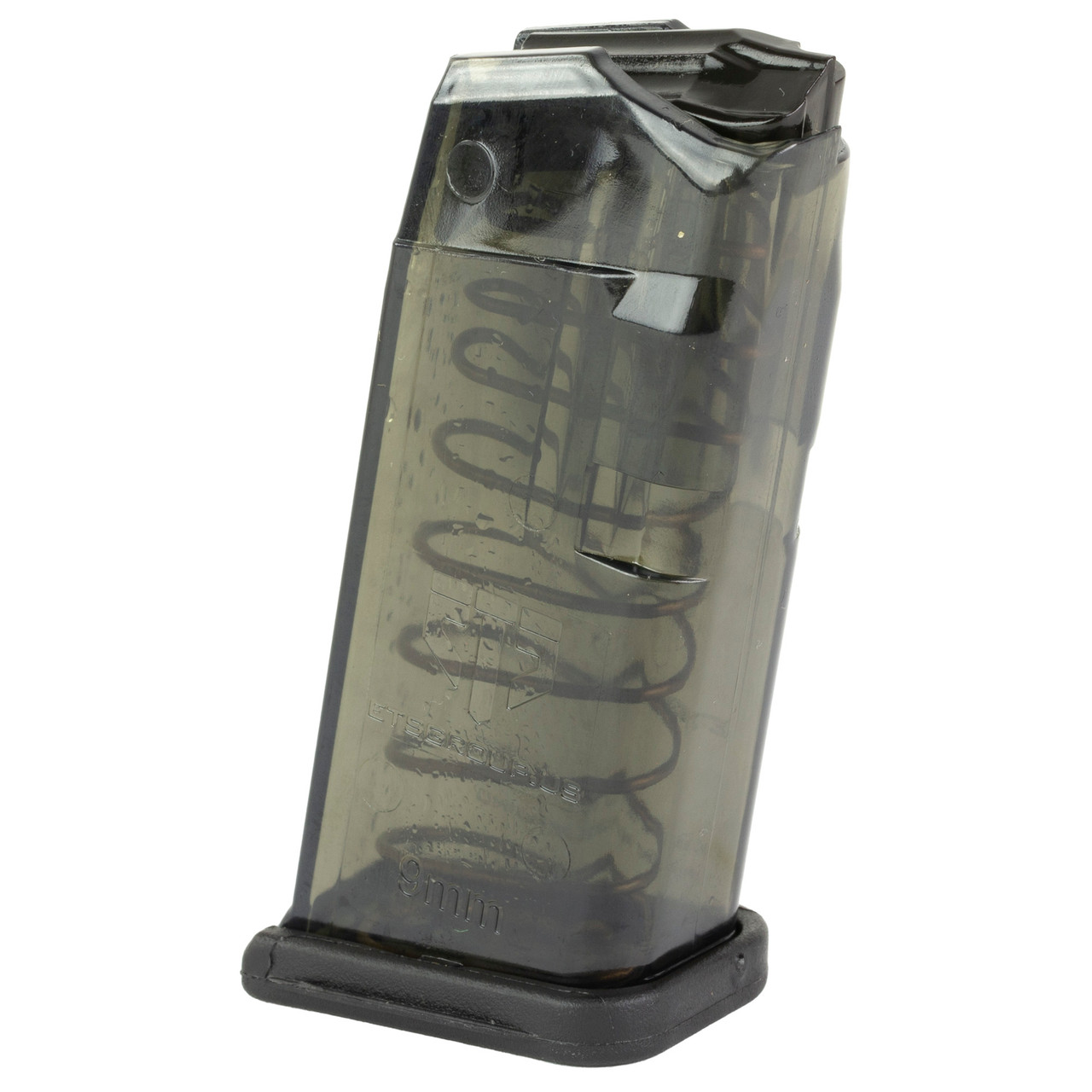 ETS Group 9mm Magazine, Smoke Polymer, Fits Glock 26, 10rd - Impact Guns