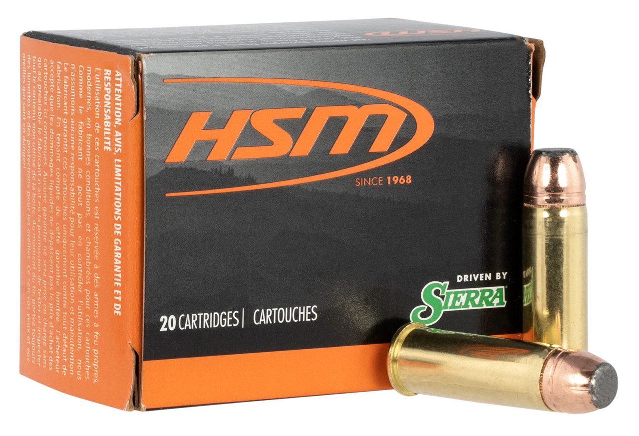 HSM Hunting 44 Remington Magnum, 300gr, Soft Point, 20rd Box - Impact Guns