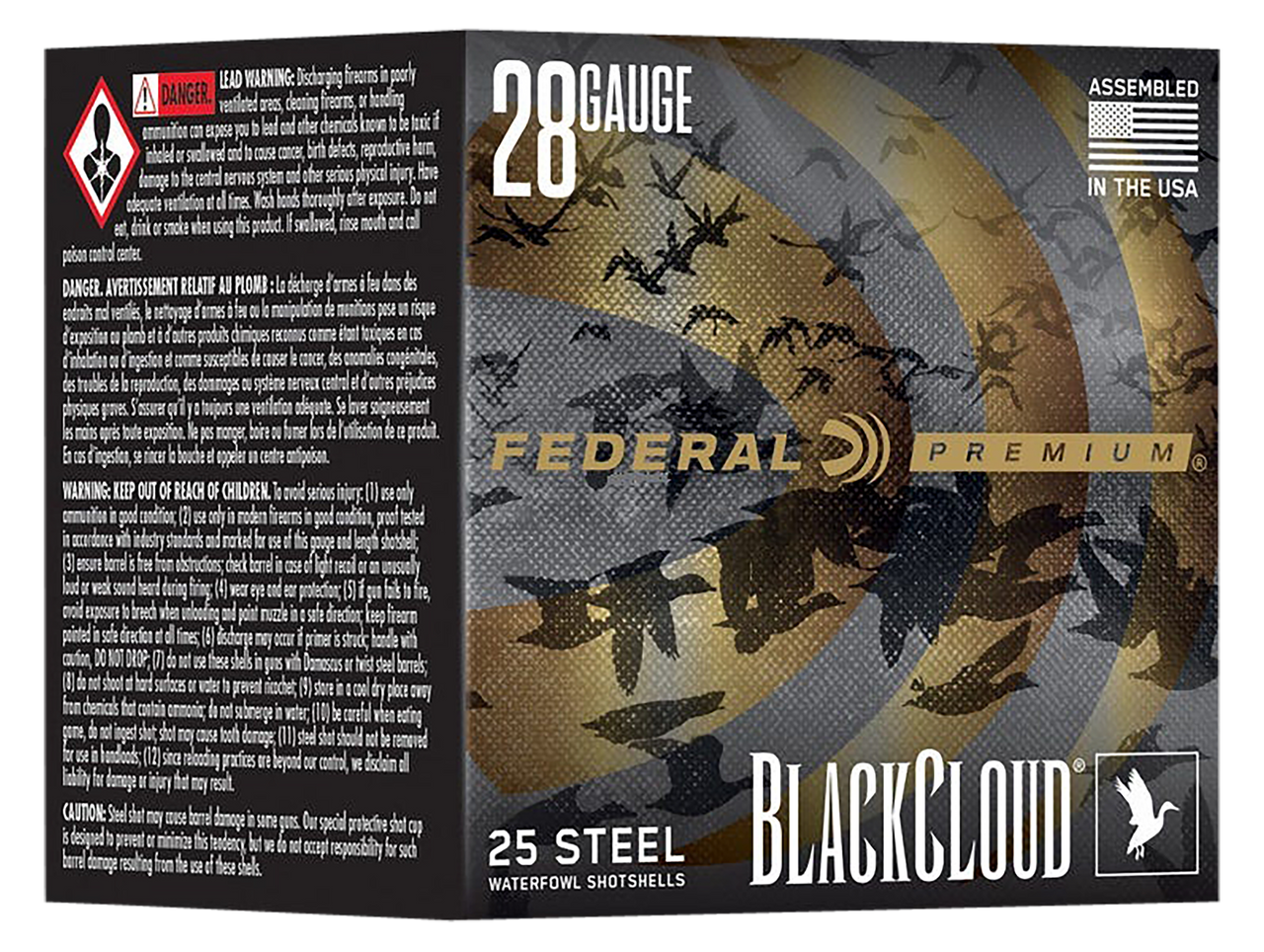 Federal Premium Black Cloud 28 Ga, 3", 3/4 oz, 3 Shot, 25rd Box ...