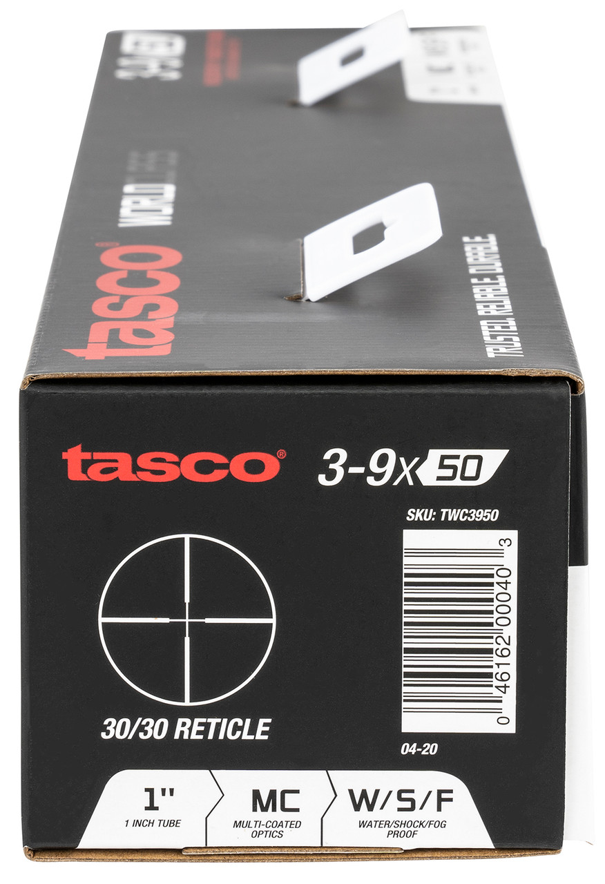 Tasco World Class Scope 3-9x50mm, Black, Truplex Reticle, Includes ...