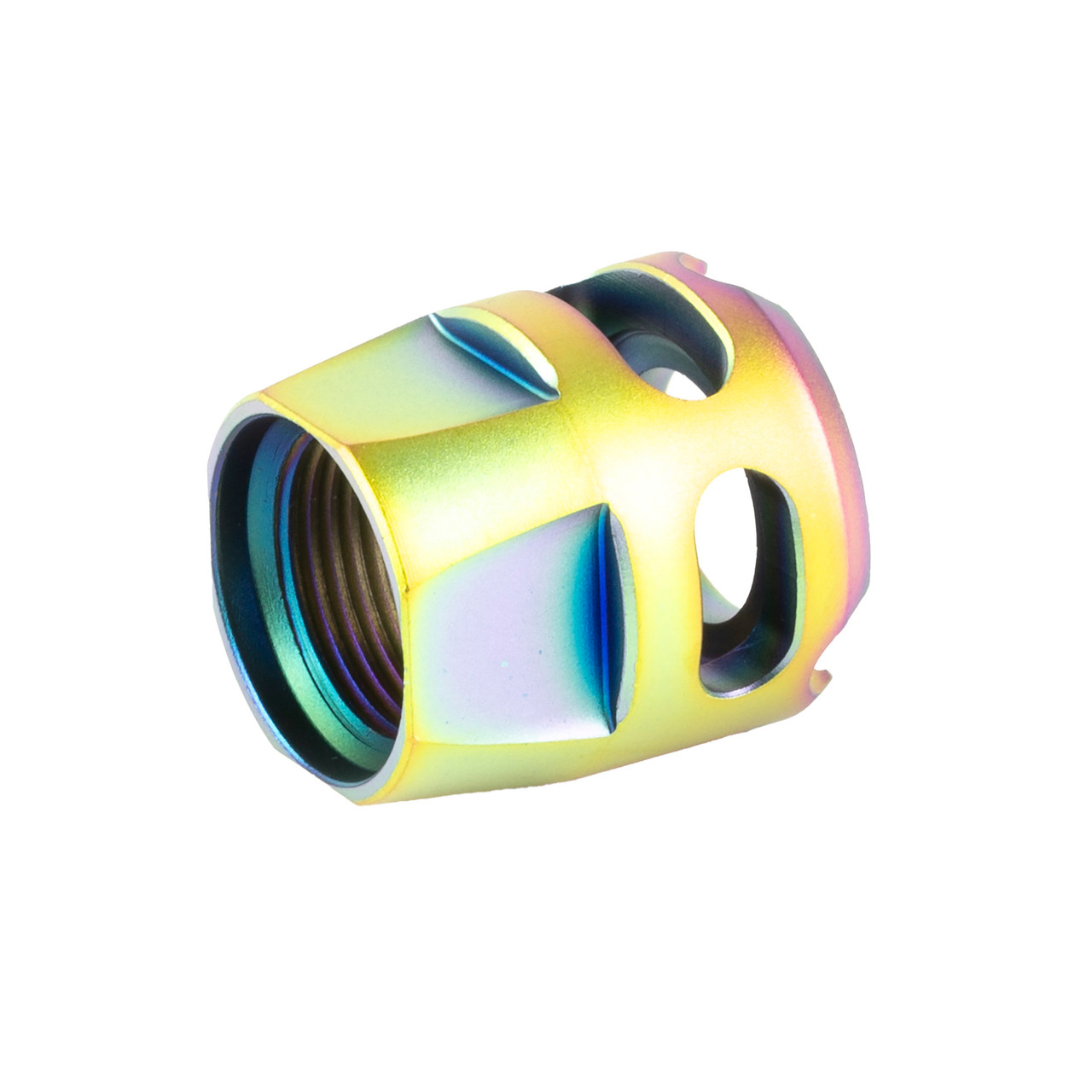 True Precision Y-Micro Compensator 9mm, Rainbow PVD, For 1/2-28 Thread ...