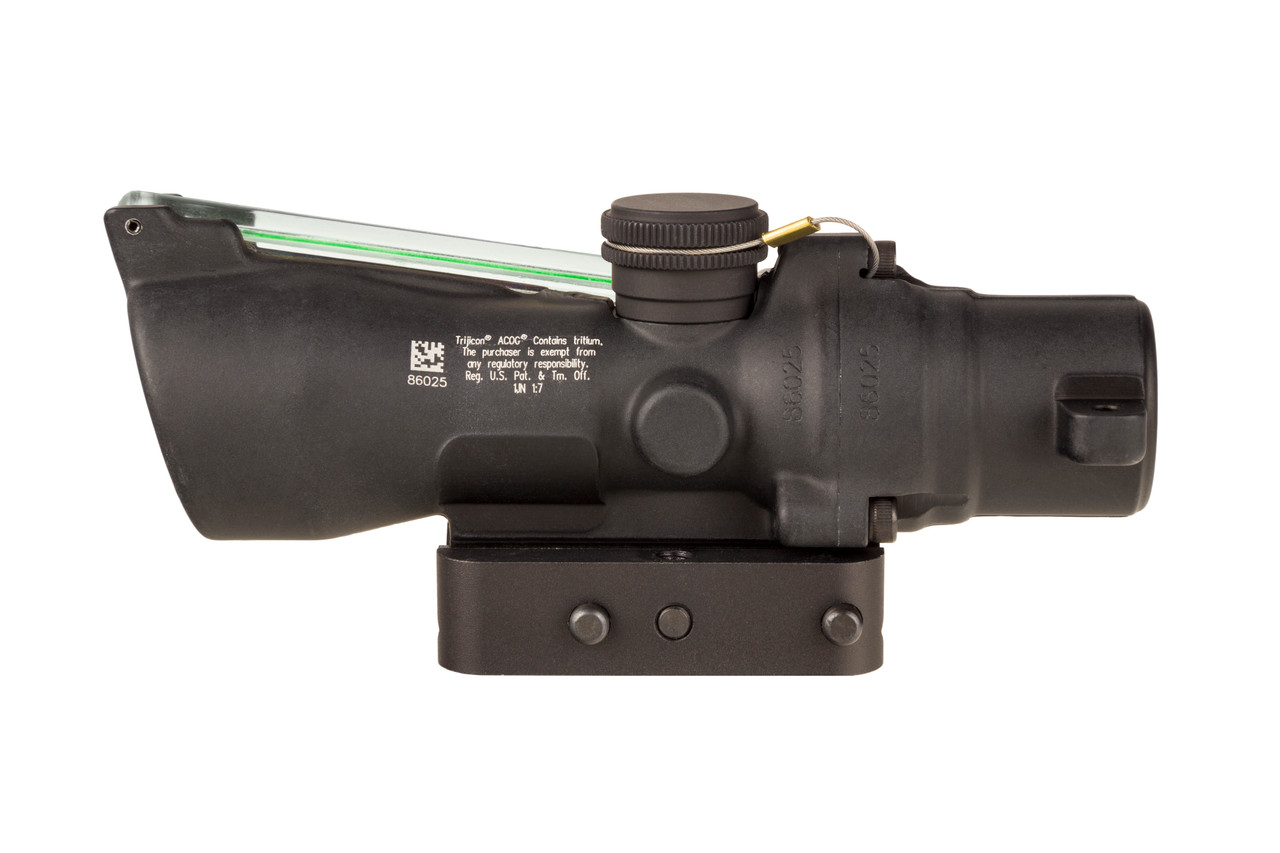 Trijicon Compact ACOG 3x24mm Low Height, Black, Dual Illuminated Green ...