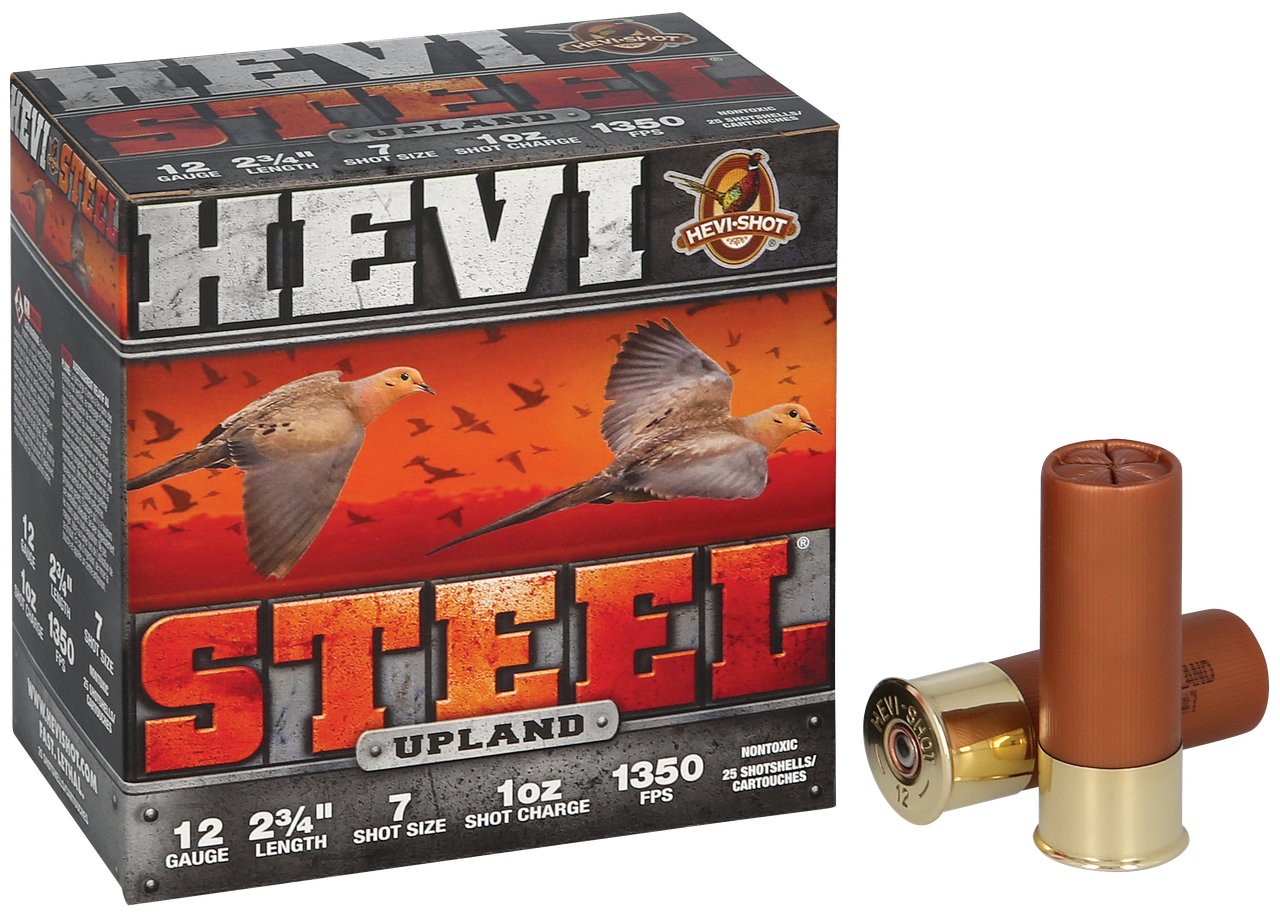 HEVI-Shot Upland 12 Ga, 2.75", 1 oz, 6 Shot, 25rd Box - Impact Guns