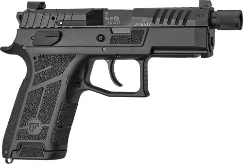 CZ P-09 C Nocturne 9mm, 4.5" Threaded Barrel, Black, Optic Ready, 17rd ...