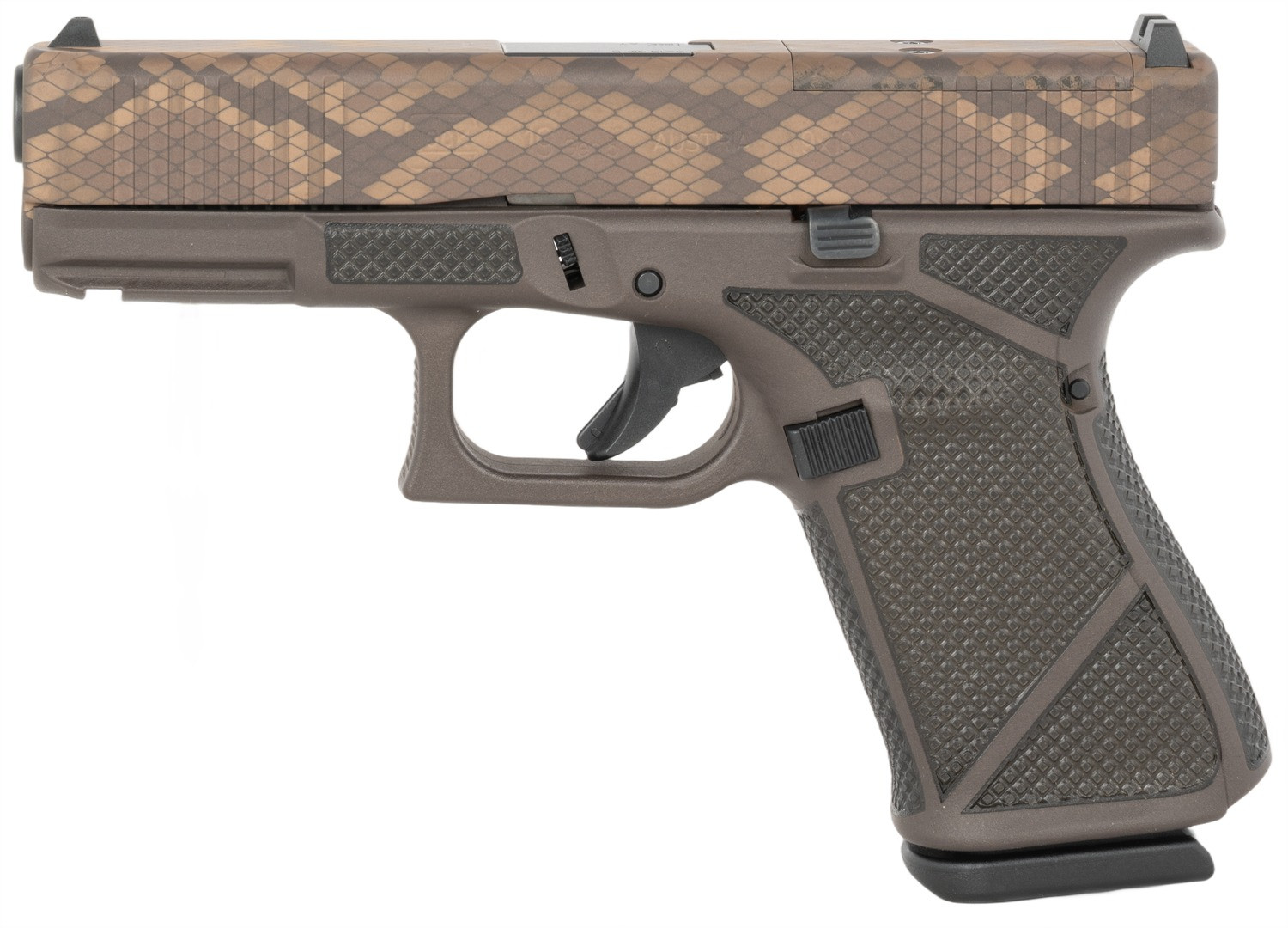 Glock G19 Gen5 MOS Exclusive 9mm 4.02" Barrel, Texas Snake Cerakote ...
