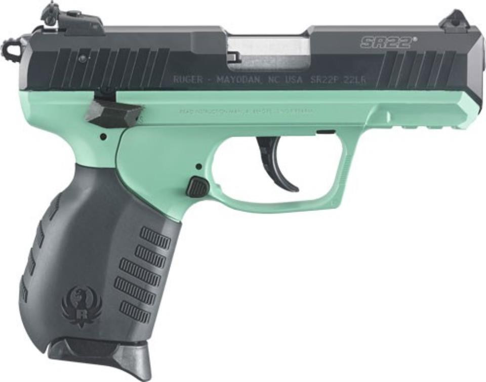 RUGER SR22PB TURQUOISE CERAKOTE .22LR 10-SHOT (TALO EDITION) - Impact Guns