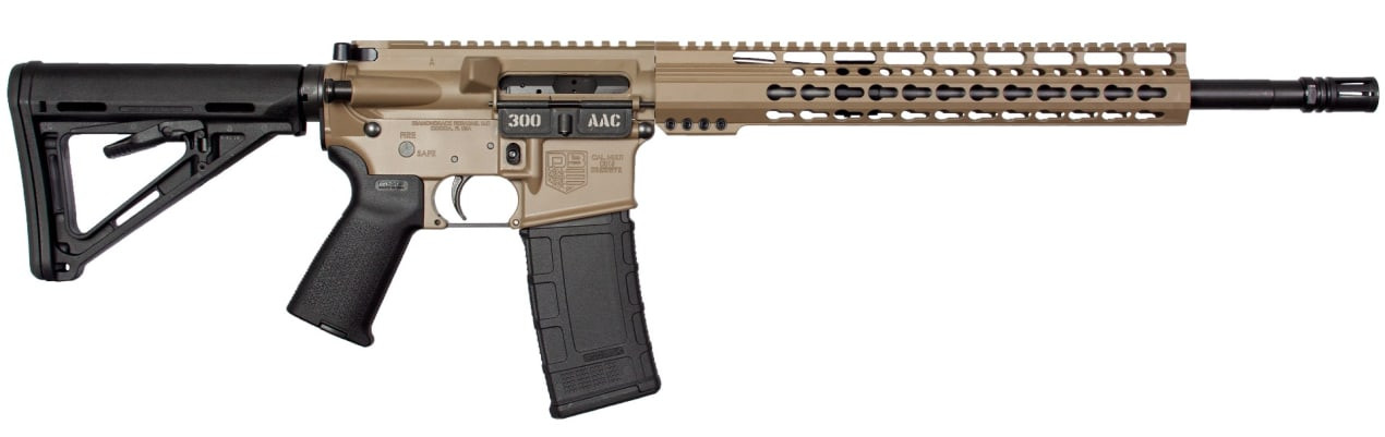 Diamondback DB15 5.56mm,16" Barrel, Two Tone Black/FDE, Magpul Acc ...