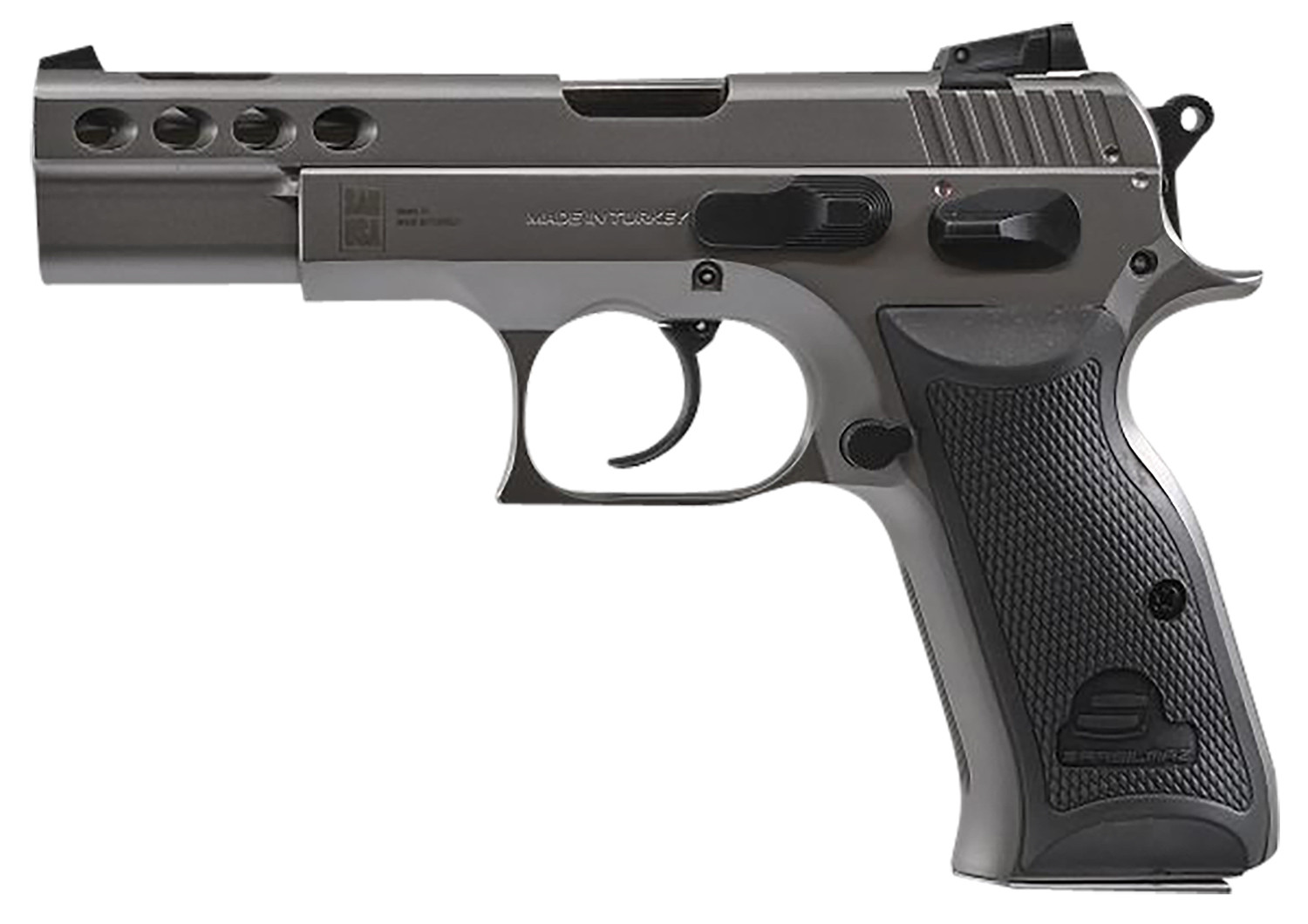 SAR P8L 9mm, 4.6" Ported Barrel, Black Stainless Steel Frame, Polymer ...