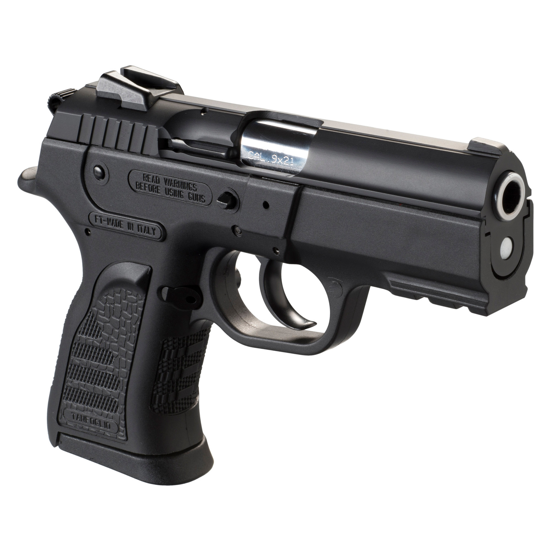 Tanfoglio Force Compact F 10mm, 3.62" Barrel, Black, Rubber Grip, 11rd ...