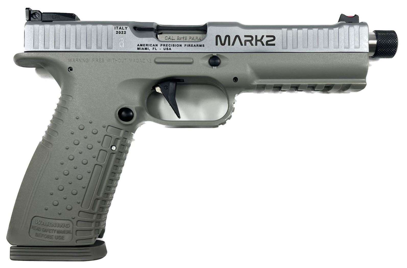 American Precision Strike ONE 9mm, 5" Barrel, 3 Dot Sights, Black, 10rd ...
