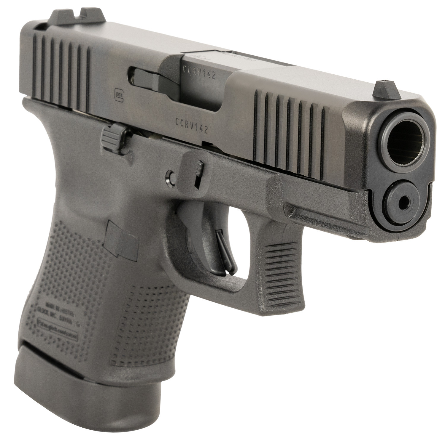 Glock 30 Gen 5 Sub-Compact 45 ACP, 3.78" Barrel, Black, Fixed Sights, 10rd - Impact Guns