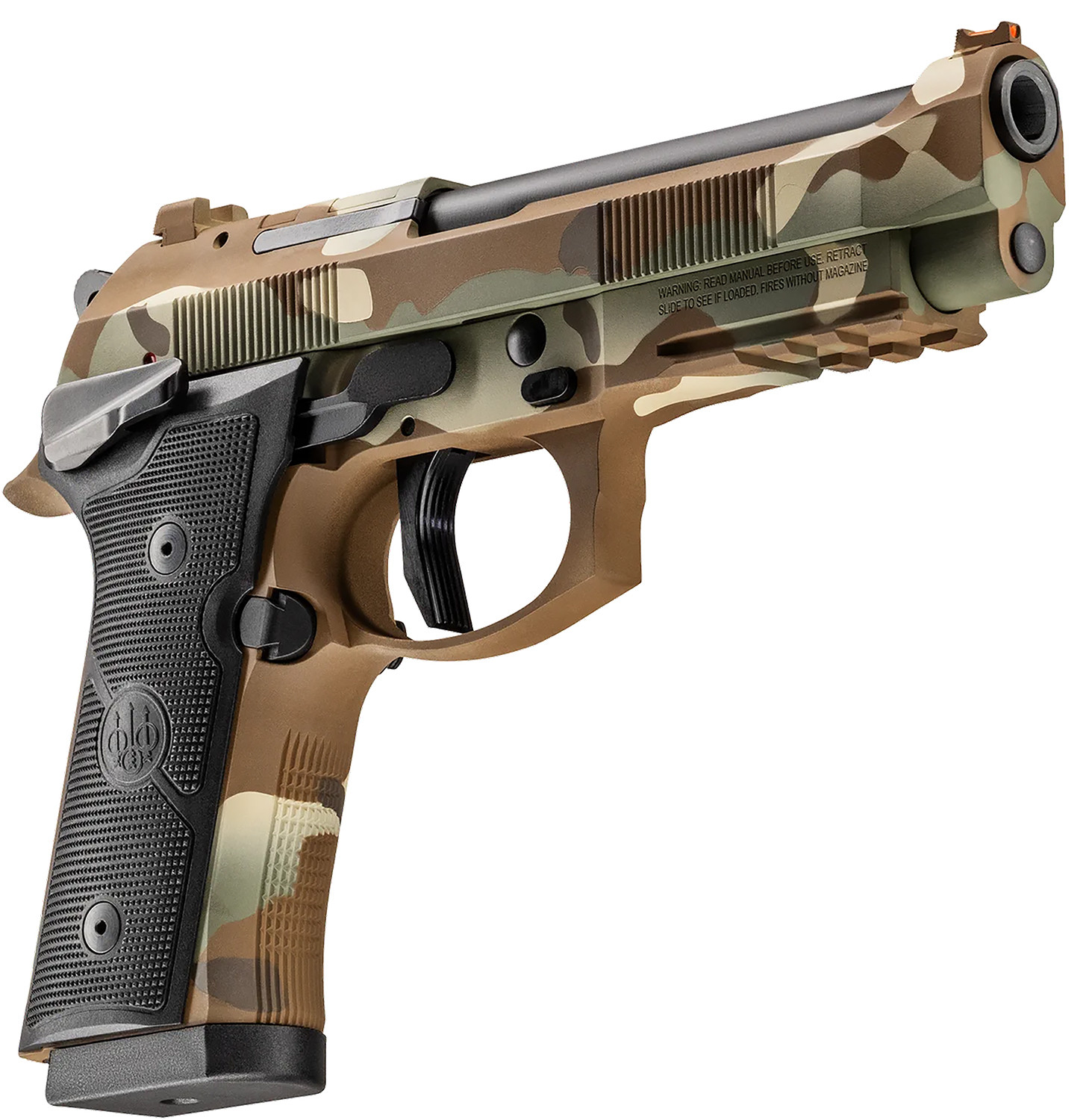 Beretta 92XI Combat 9mm, 4.7" Barrel, Multicam Cerakote, Black Grip ...