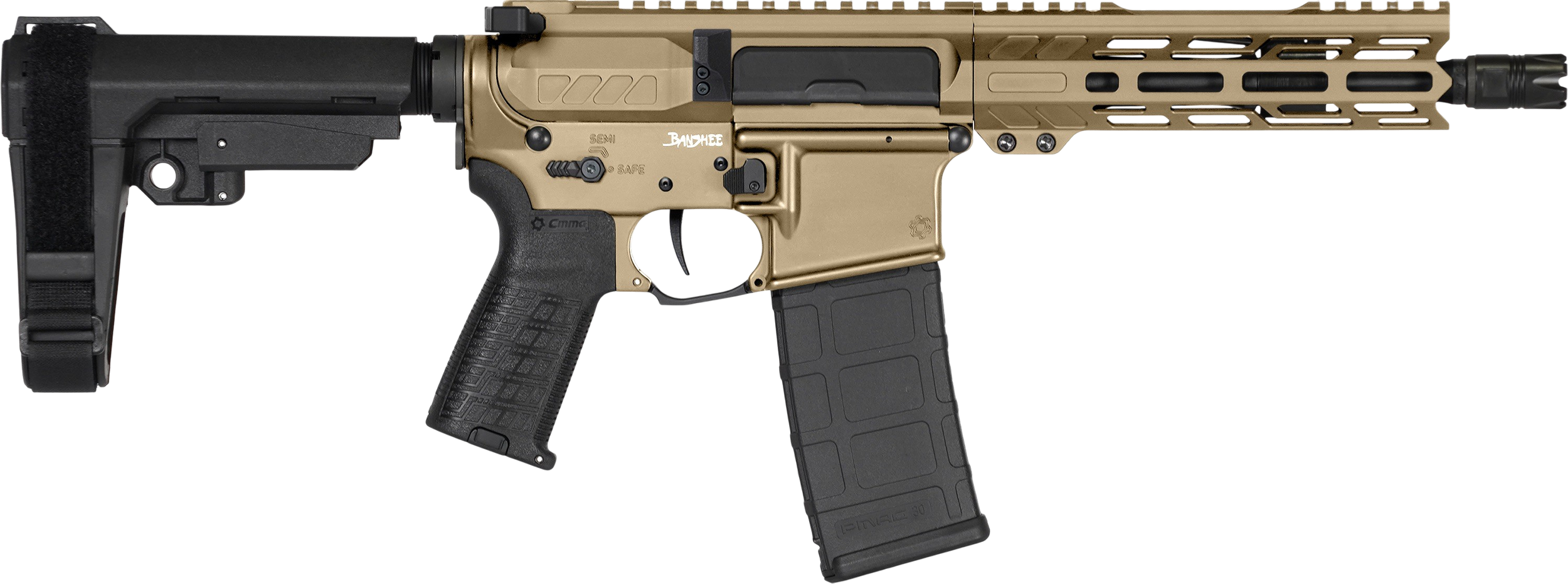 CMMG Banshee Mk4 300 Blackout,8" Threaded Barrel, M-Lok, Coyote Tan ...