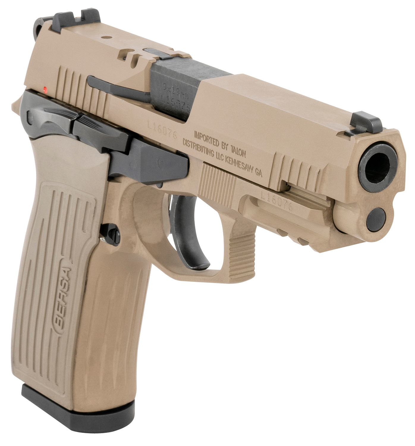 Bersa TPR9c Compact 9mm, Flat Dark Earth, 13rd - Impact Guns