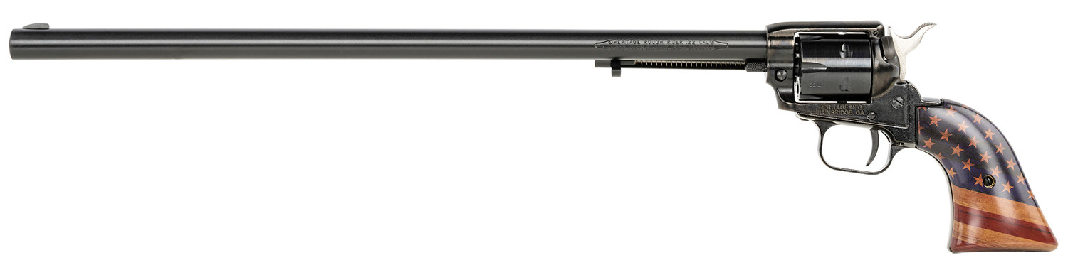 Heritage Rough Rider Rancher 22 LR, 16" Barrel, US Flag Grip, Black ...